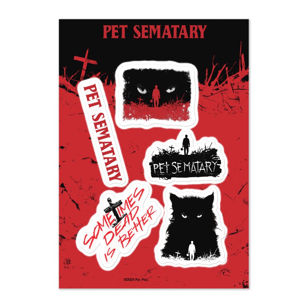 Collection Pet Sematary Feuille D autocollants Paramount Shop Collection Pet Sematary Feuille D autocollants Paramount Shop