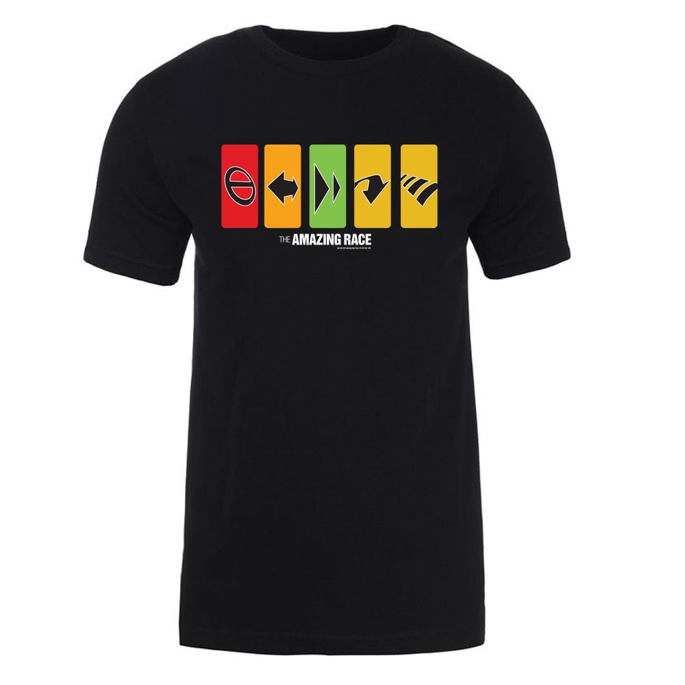 The Amazing Race Hinweise Zum Rennen Erwachsene Kurz rmeliges T Shirt The Amazing Race Hinweise Zum Rennen Erwachsene Kurz rmeliges T Shirt