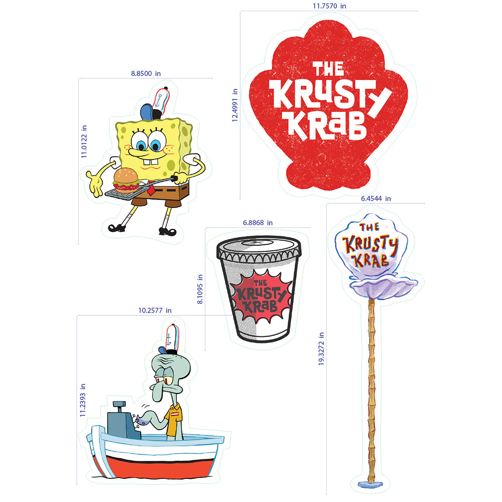 Spongebob Squarepants Die Krusty Krabs Wand Aufkleber – Paramount Shop