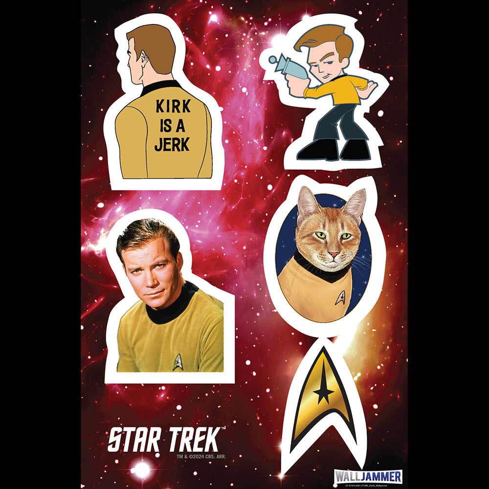 Star Trek: The Original Series Kirk Wall Sticker Sheet – Paramount Shop