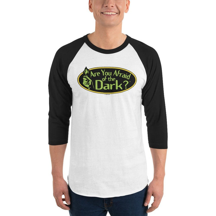 Are You Afraid of the Dark Original Logo Adult 3/4 Sleeve Raglan Shirt ...