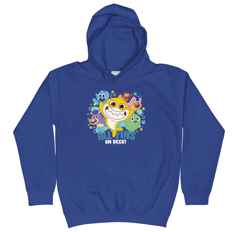 Baby Shark All Fins On Deck Kids Hooded Sweatshirt – Paramount Shop