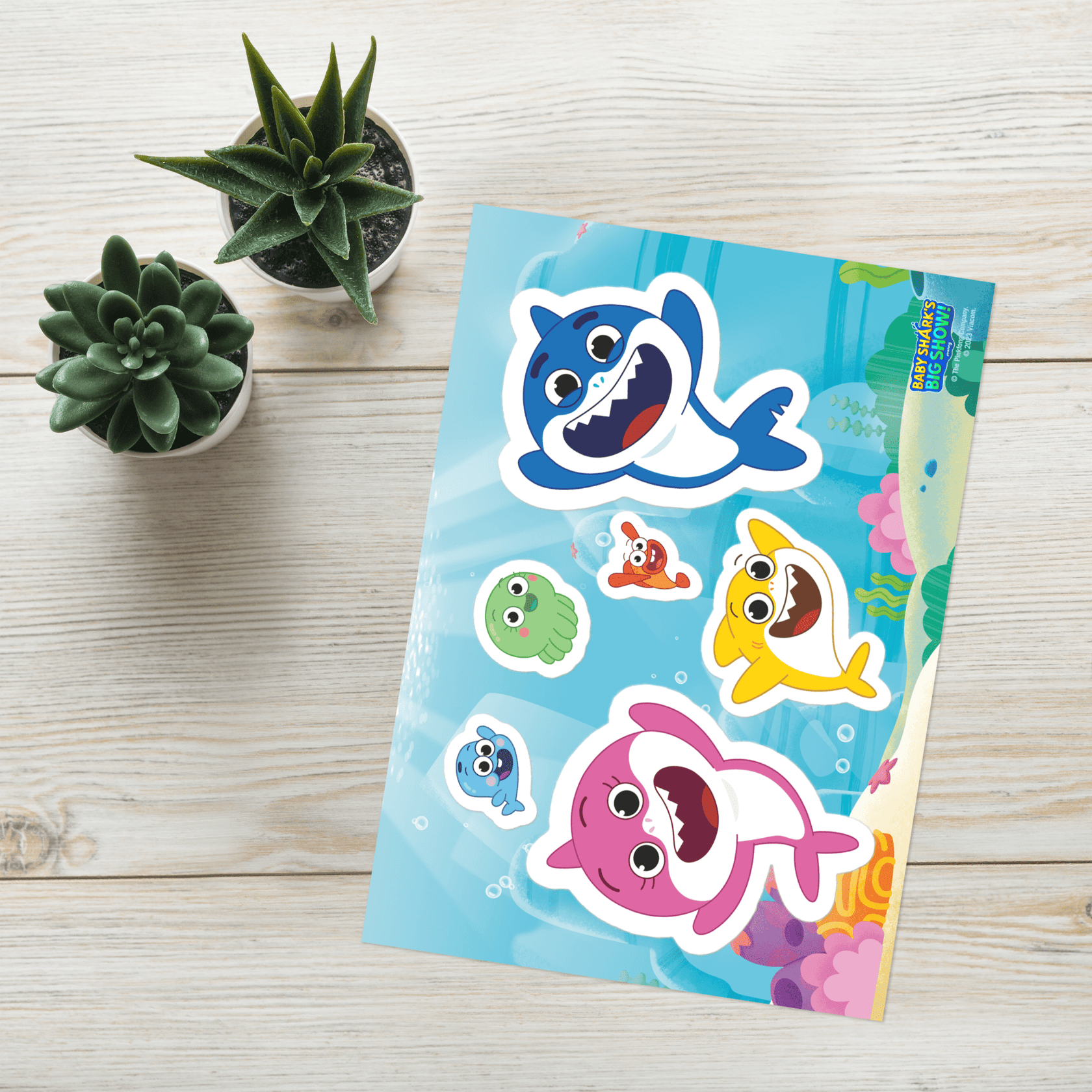 Baby Shark Big Show Kiss Cut Sticker Sheet – Paramount Shop