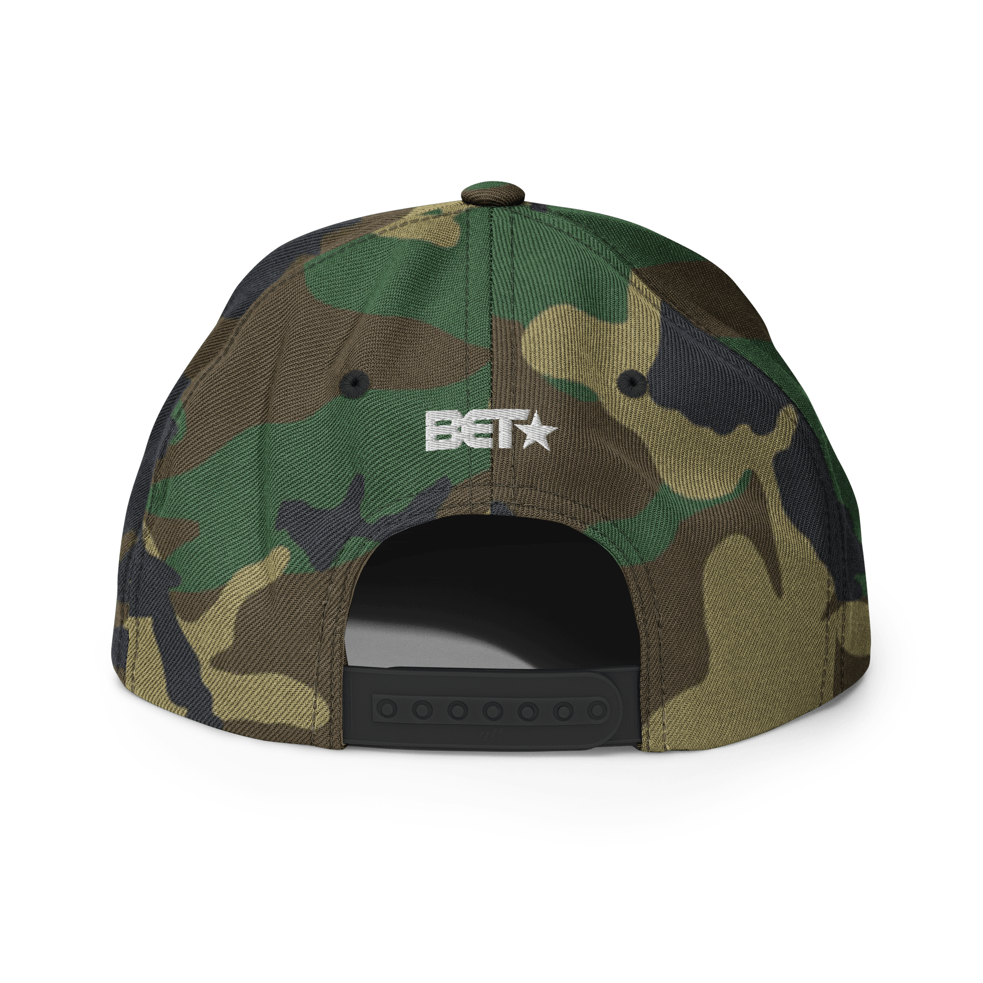 BET Black Collegiate Embroidered High Profile Hat – Paramount Shop
