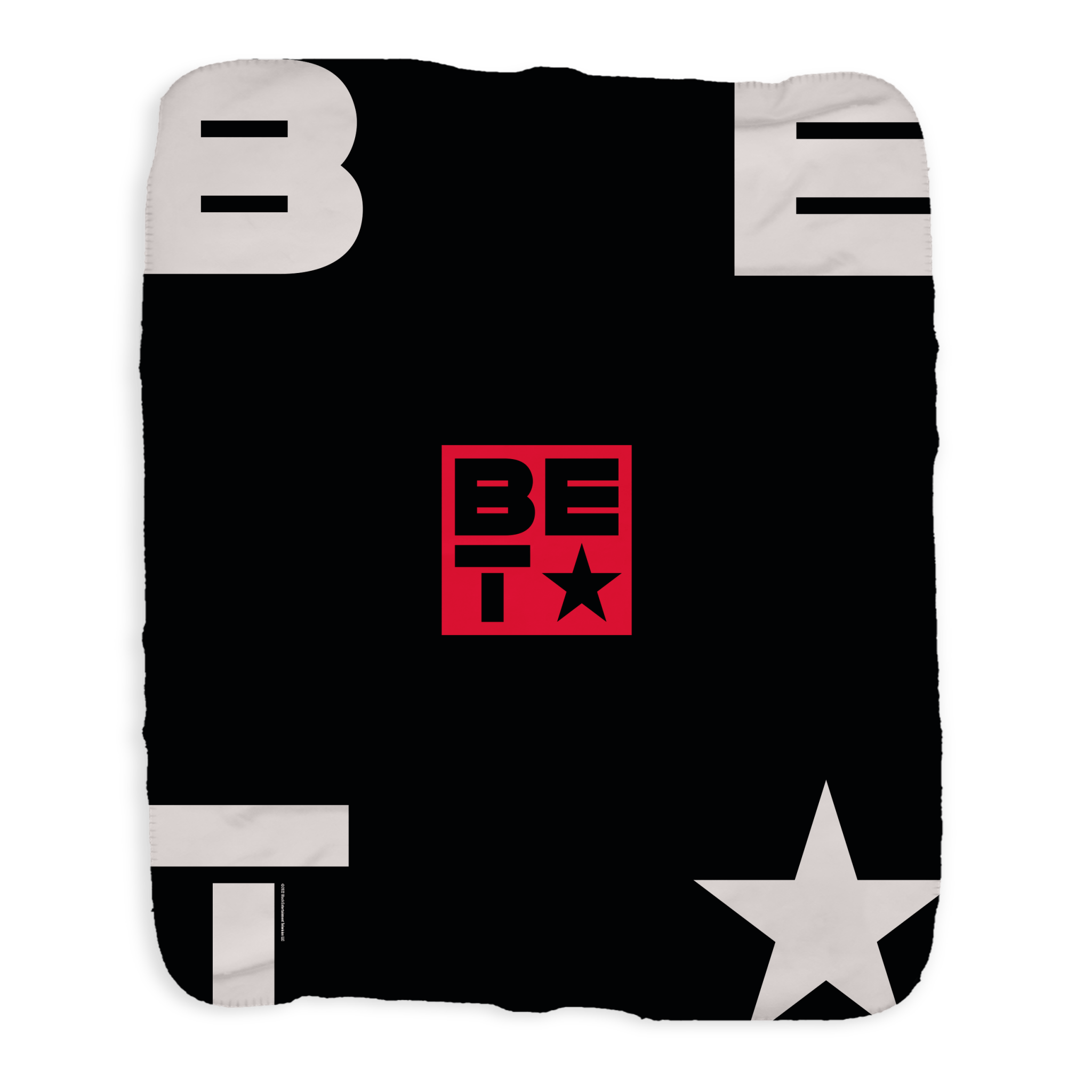 BET Logo Couverture Sherpa grise – Paramount Shop