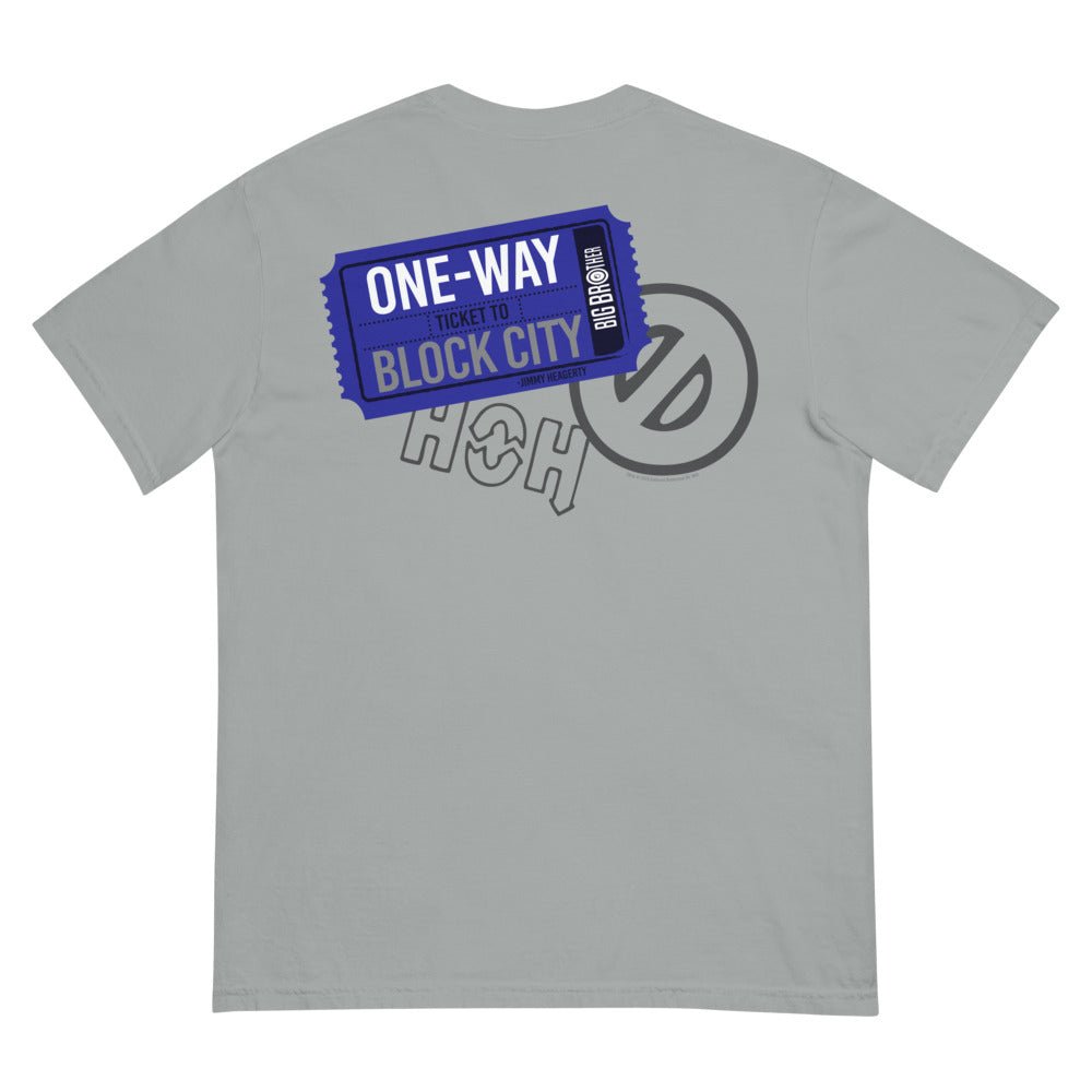 Big Brother "One Way Ticket To Block City" Unisex Comfort Colors T-Shi ...