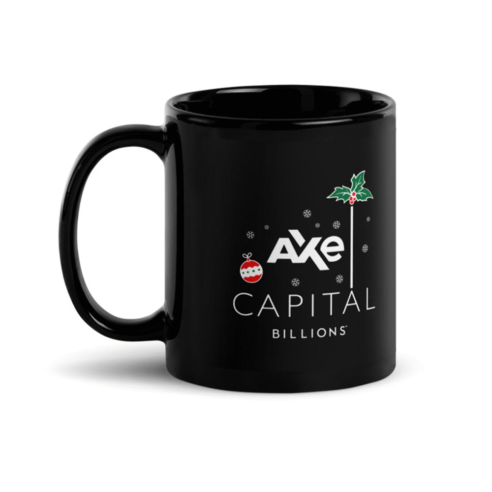 Billions Festive Axe Capital Stacked Logo 11 oz Black Mug – Paramount Shop