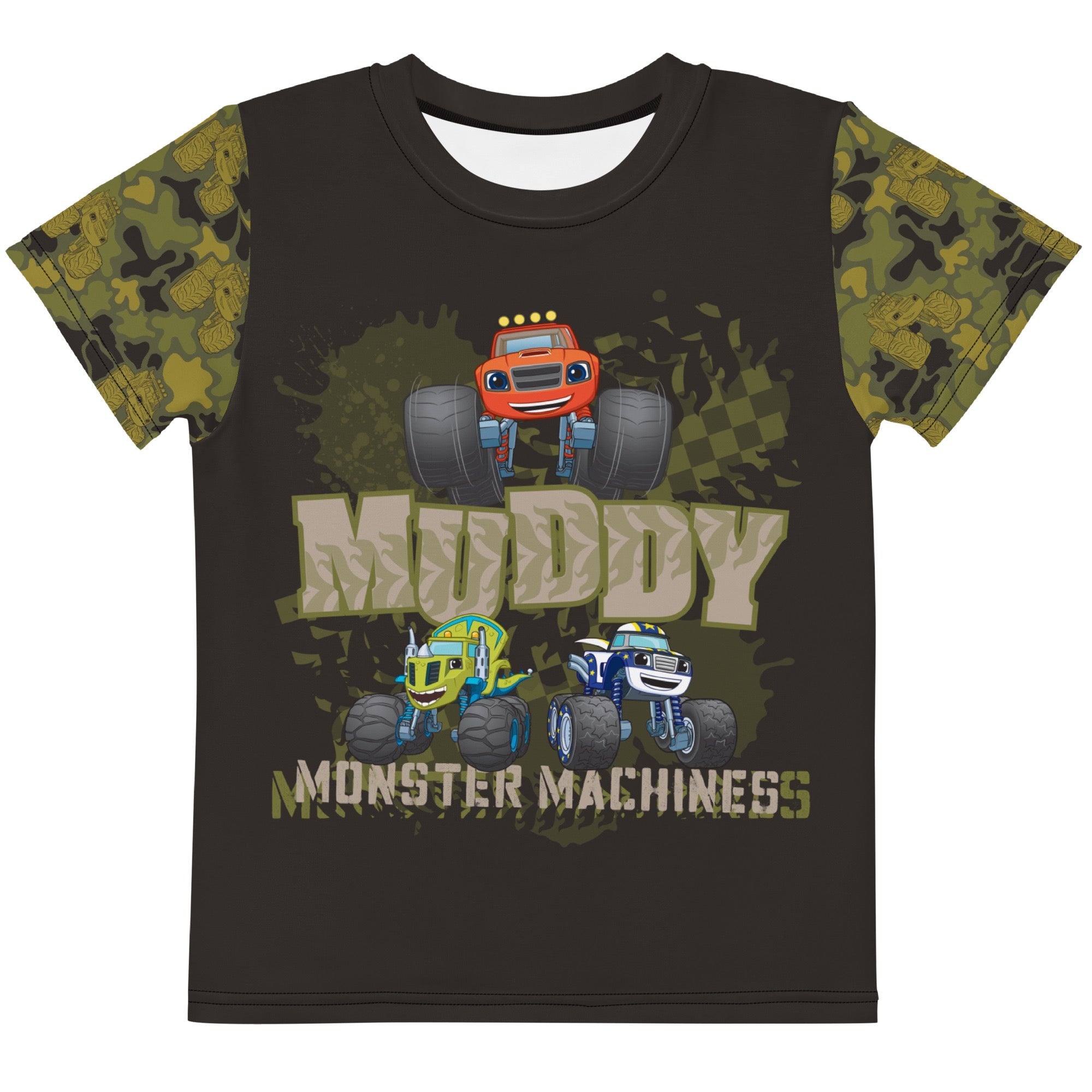 Blaze & The Monster Machines Muddy Monster Machine Enfants T-Shirt ...