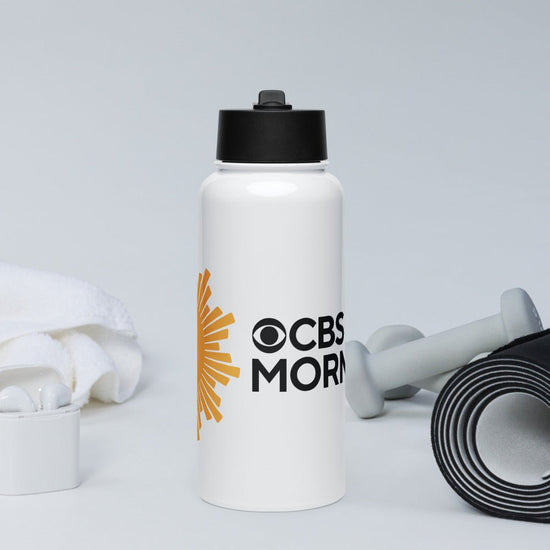 CBS Mornings Stainless Steel Water Bottle with a Straw Lid – Paramount Shop
