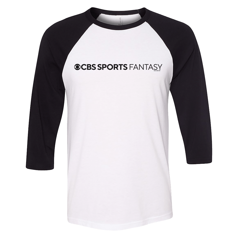 CBS Sports Fantasy Logo 3/4 Ärmel-Baseball-T-Shirt – Paramount Shop