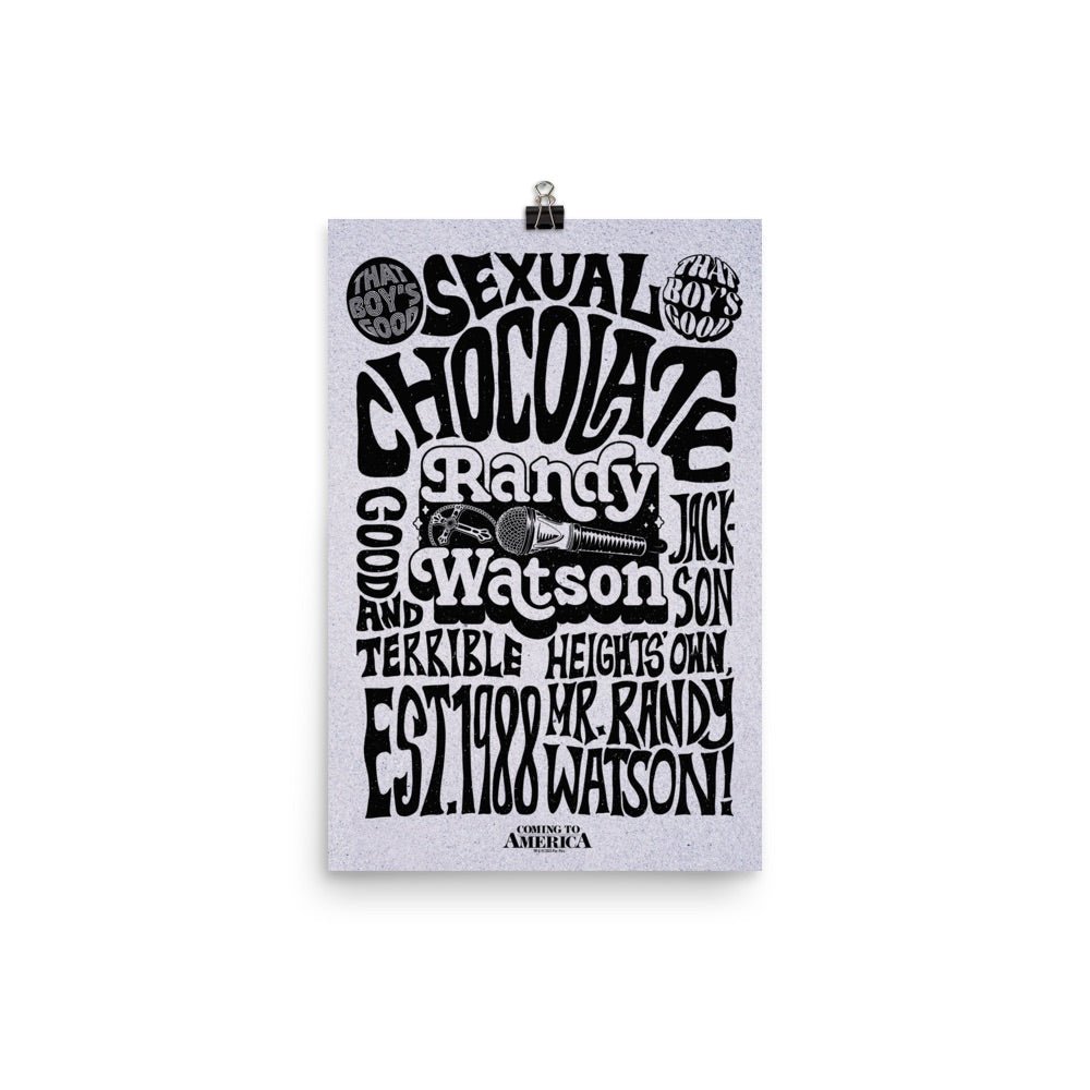 Coming To America Randy Watson Premium Matte Paper Poster – Paramount Shop