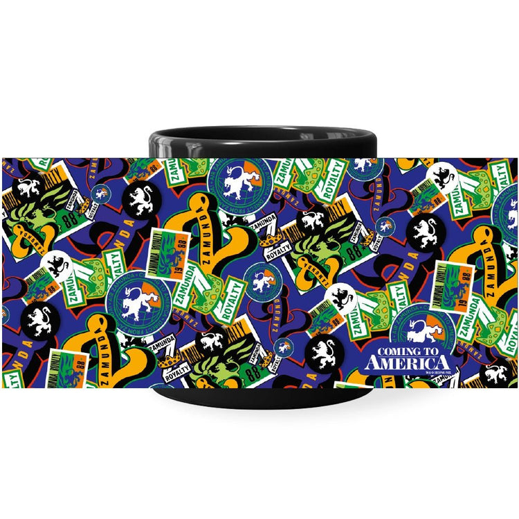 Coming To America Zamunda Pattern Black Mug – Paramount Shop