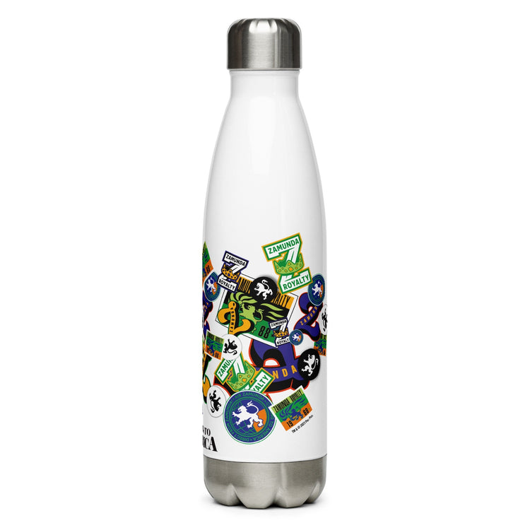 Coming To America Zamunda Pattern Stainless Steel Water Bottle ...