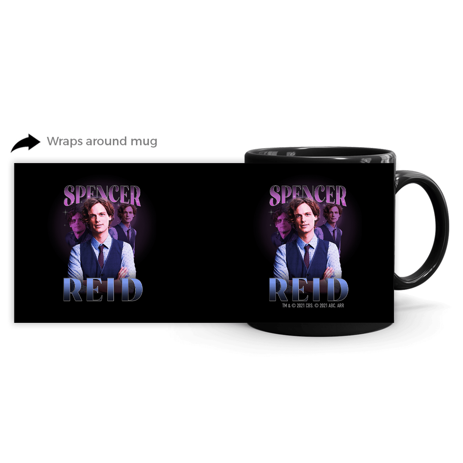 Criminal Minds Spencer Reid Heart Throb Black Mug – Paramount Shop