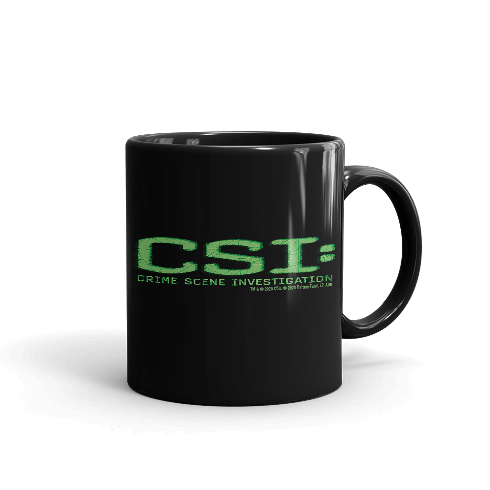 CSI: Crime Scene Investigation Störung Logo Schwarz Tasse – Paramount Shop