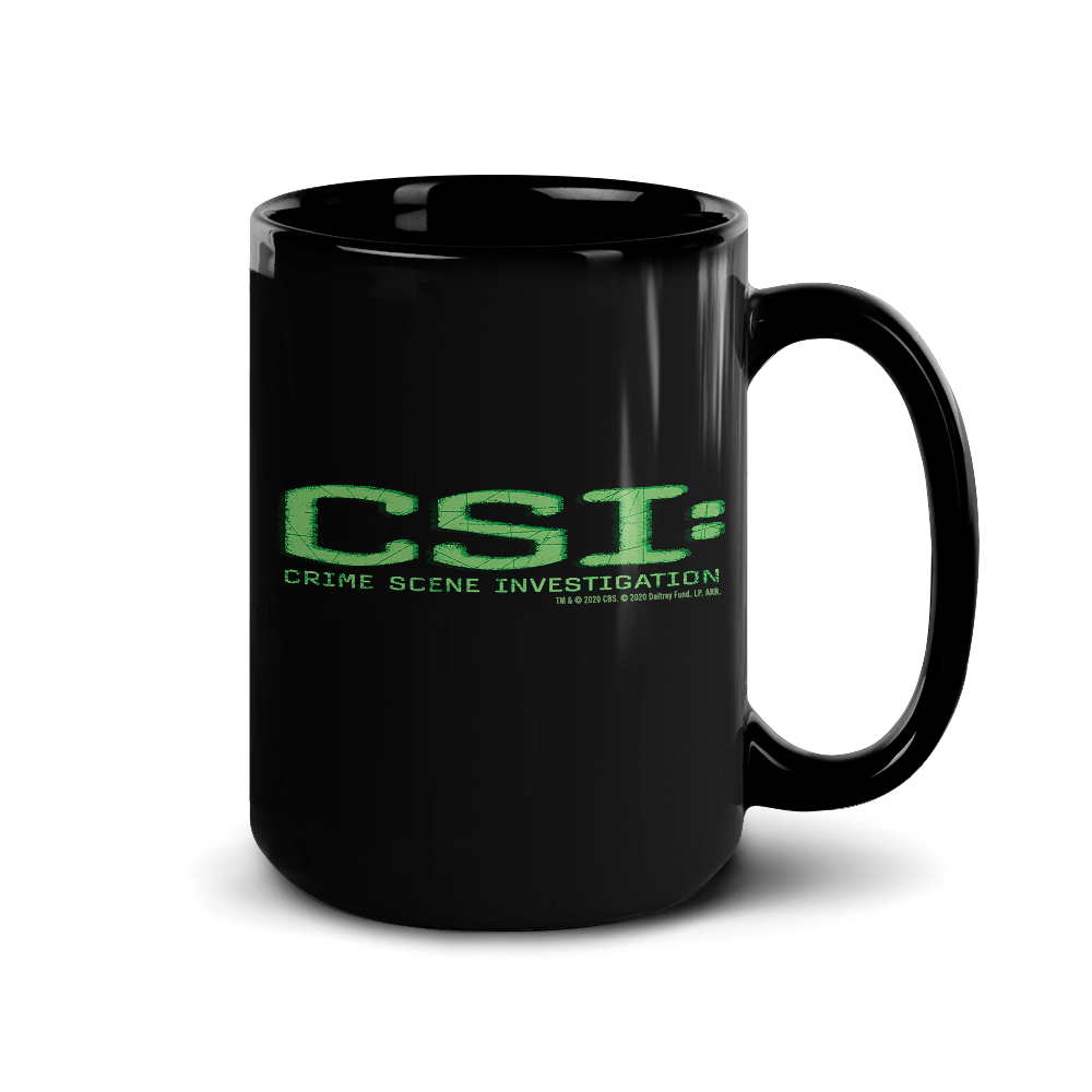 CSI: Crime Scene Investigation Störung Logo Schwarz Tasse – Paramount Shop