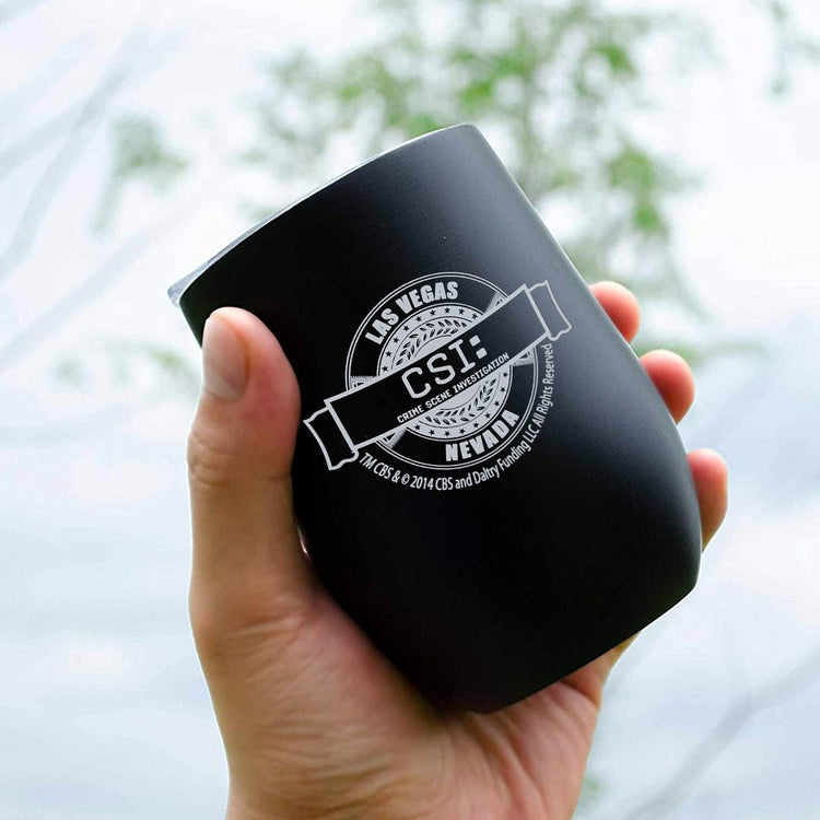 CSI: Crime Scene Investigation Logo Badge Wine Tumbler – Paramount Shop