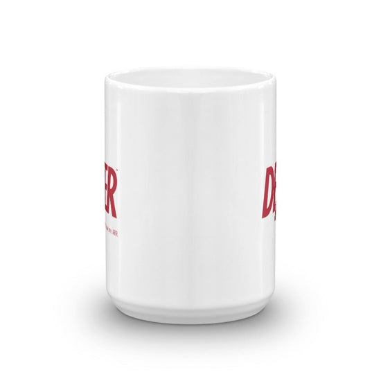 Dexter Splatter Logo White Mug – Paramount Shop
