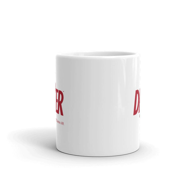 Dexter Splatter Logo White Mug – Paramount Shop