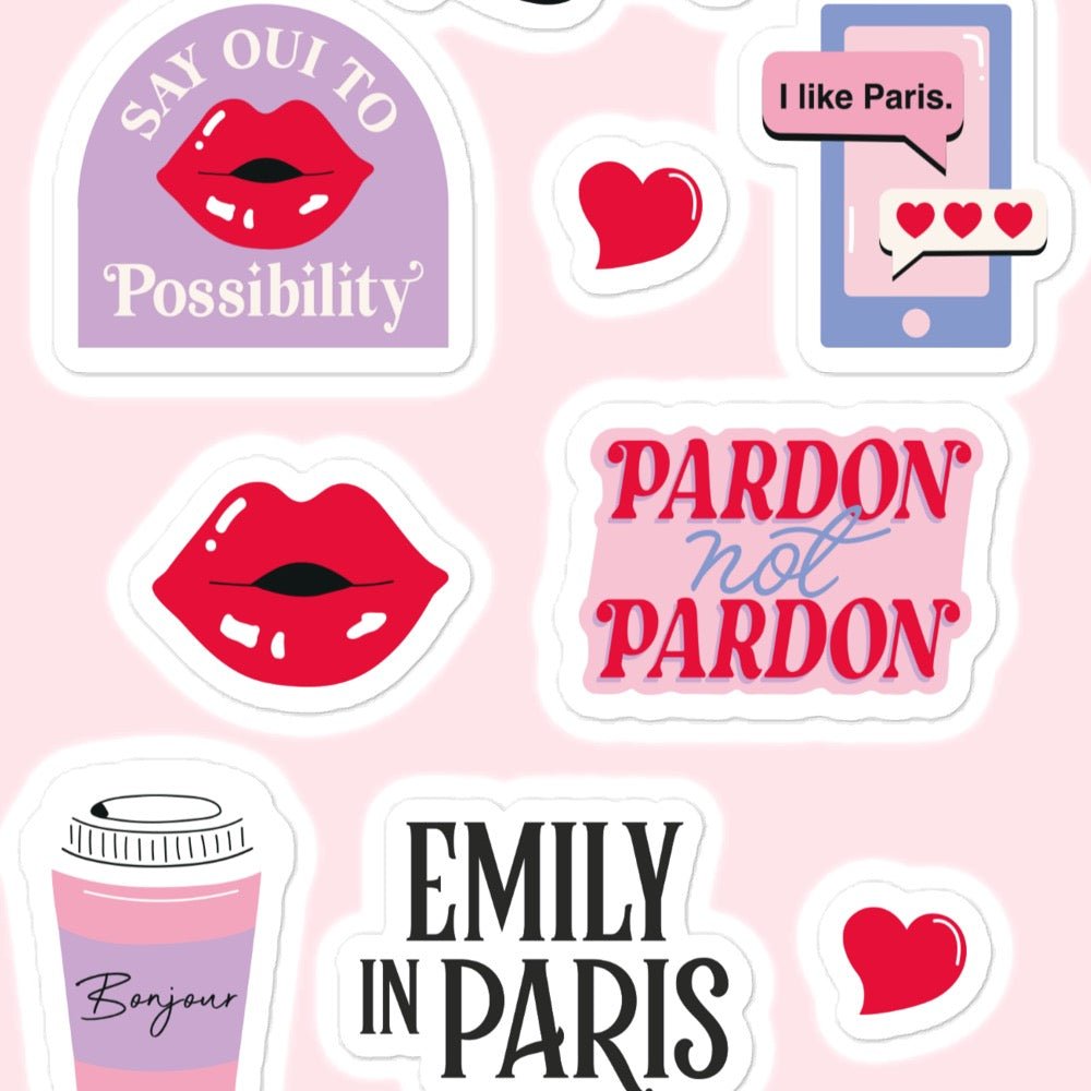 Emily in Paris Icons Sticker Sheet – Paramount Shop