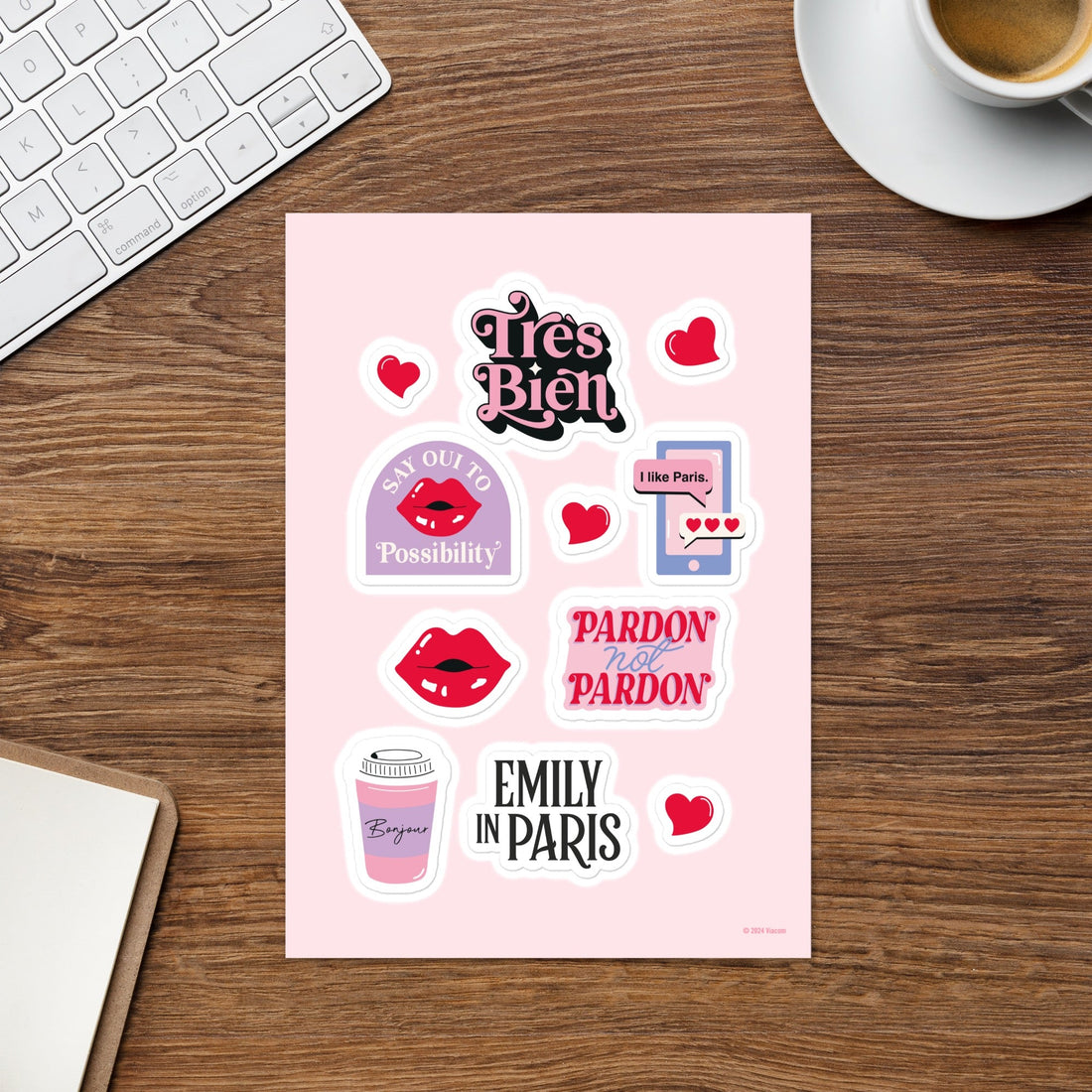 Emily in Paris Icons Sticker Sheet – Paramount Shop