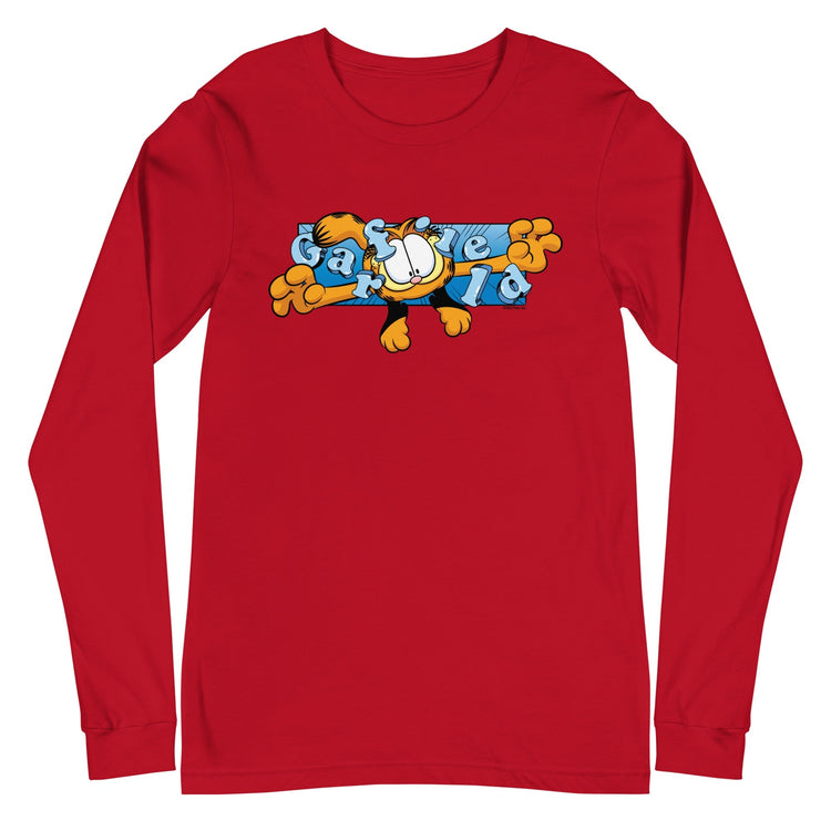 Garfield Flying Garfield Adult Long Sleeve T-Shirt – Paramount Shop
