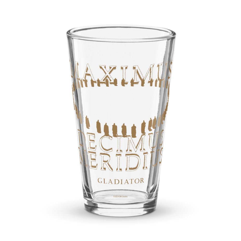 Gladiador Maximus Decimus Meridius Pint Glass – Paramount Shop