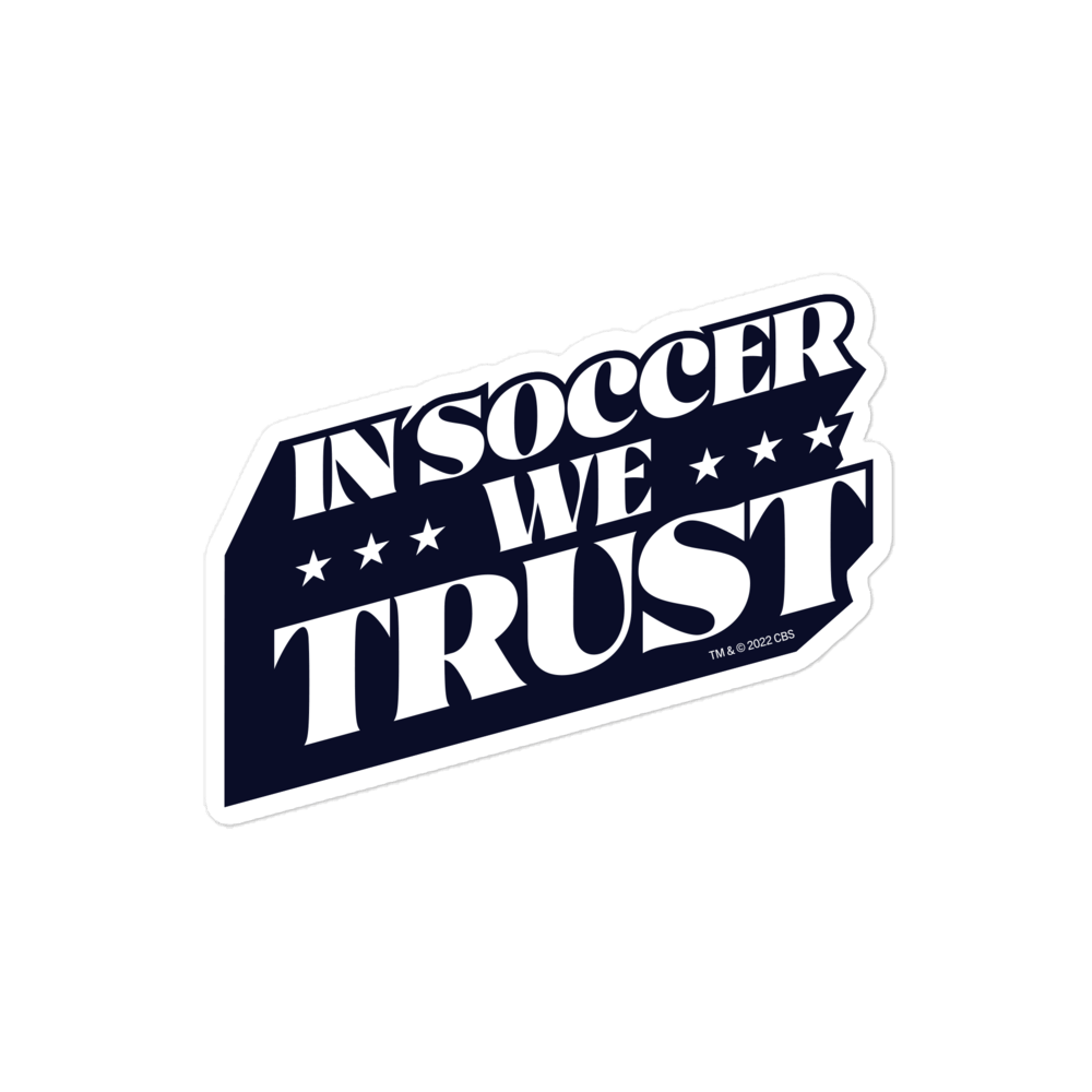 In Soccer We Trust Podcast Logo Die Cut Sticker – Paramount Shop