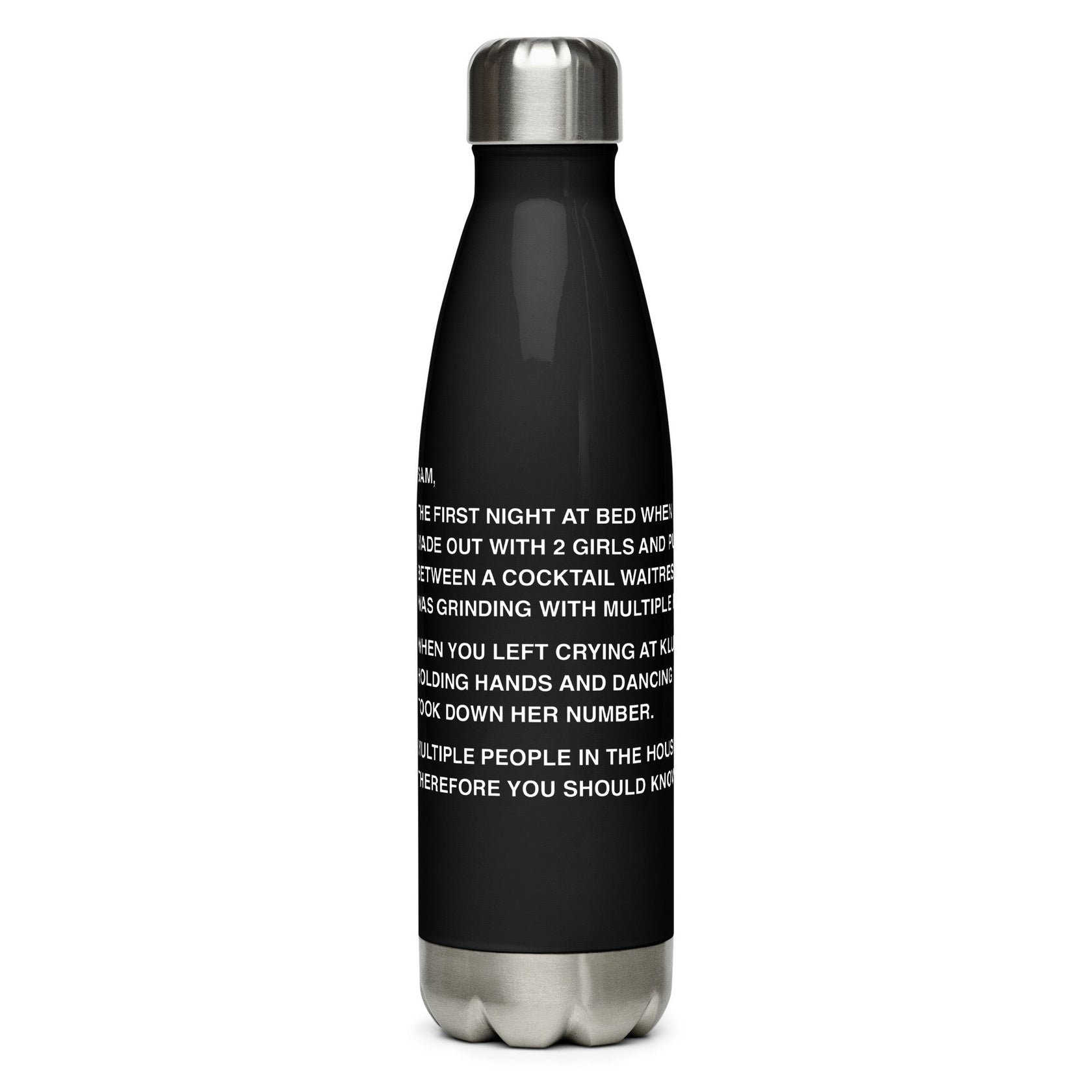 Jersey Shore Family Vacation Sam Note Water Bottle – Paramount Shop