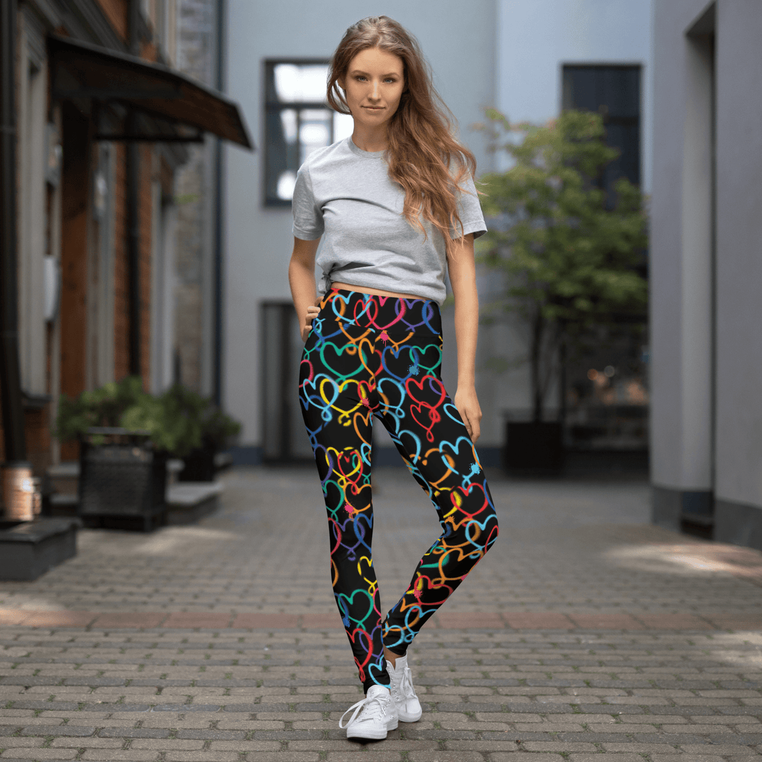JoJo Siwa Hearts High-Waisted Leggings – Paramount Shop