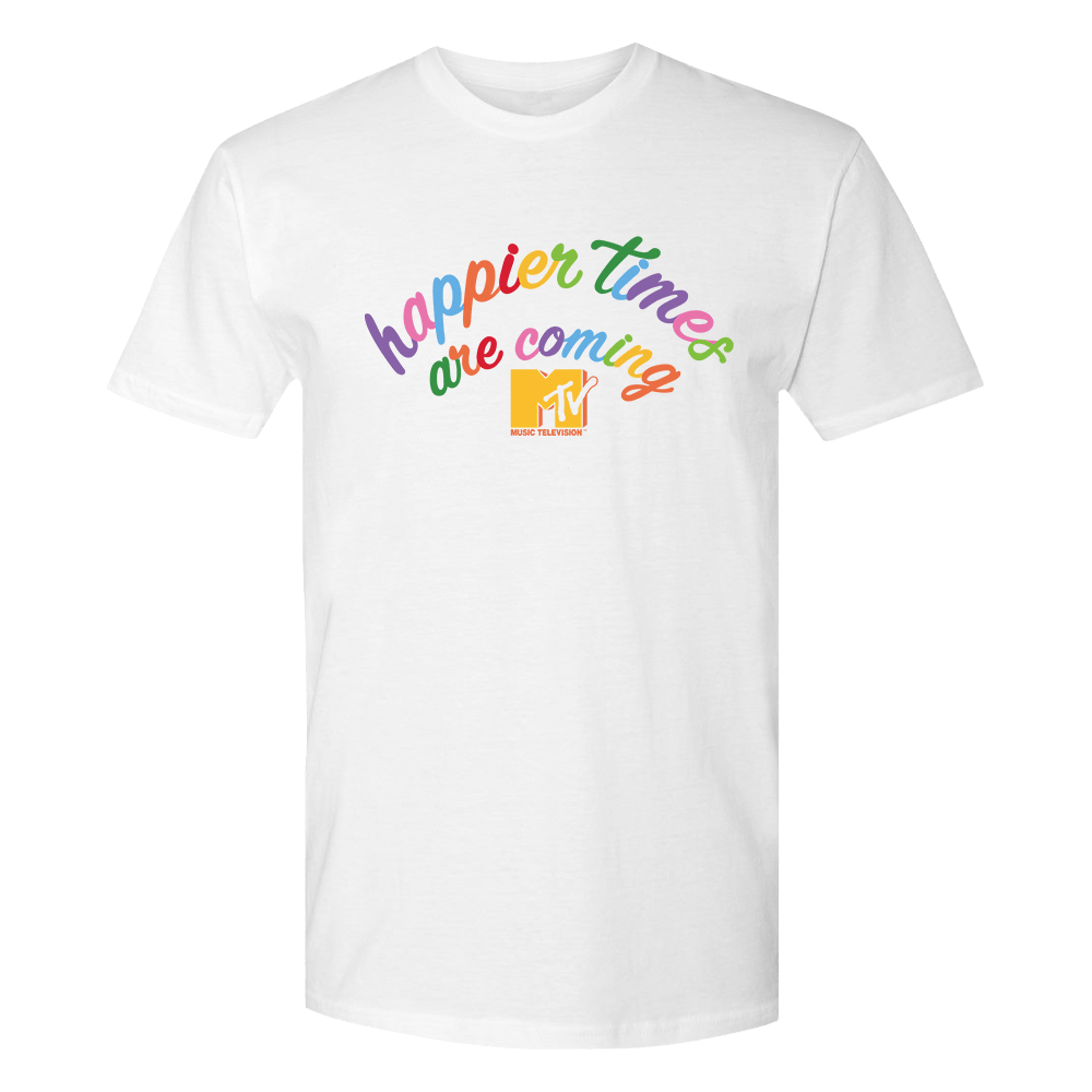 MTV Happier Times Are Coming Adult Short Sleeve T-Shirt – Paramount Shop