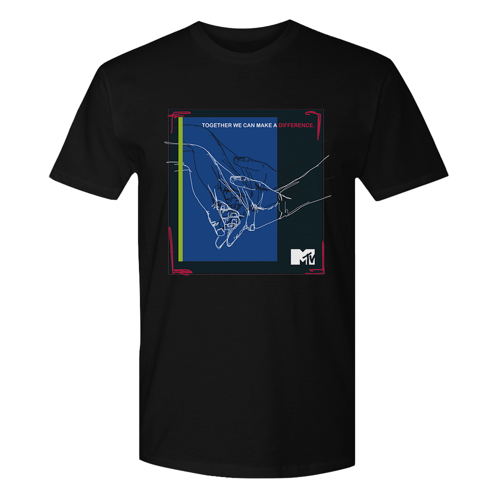 MTV Together We Can Make A Difference Adult Short Sleeve T-Shirt ...
