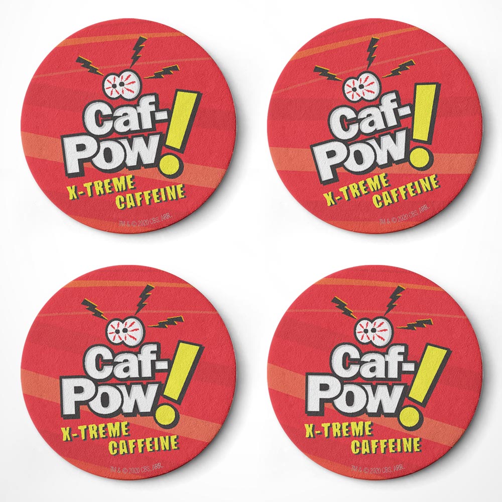 NCIS Caf Pow Sous-verres avec support en acajou - Lot de 4 – Paramount Shop