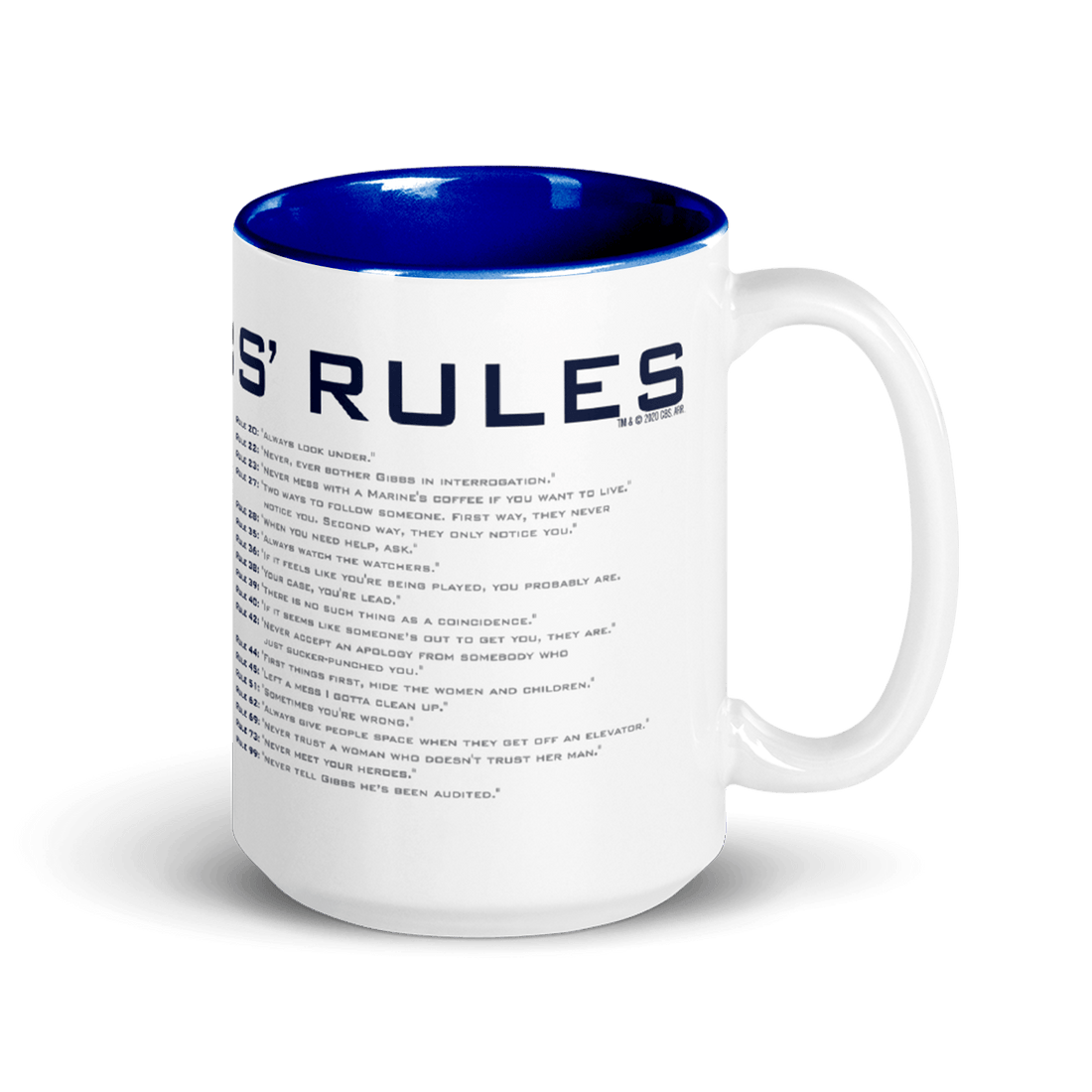 NCIS GIbbs Rules Two-Tone Mug – Paramount Shop