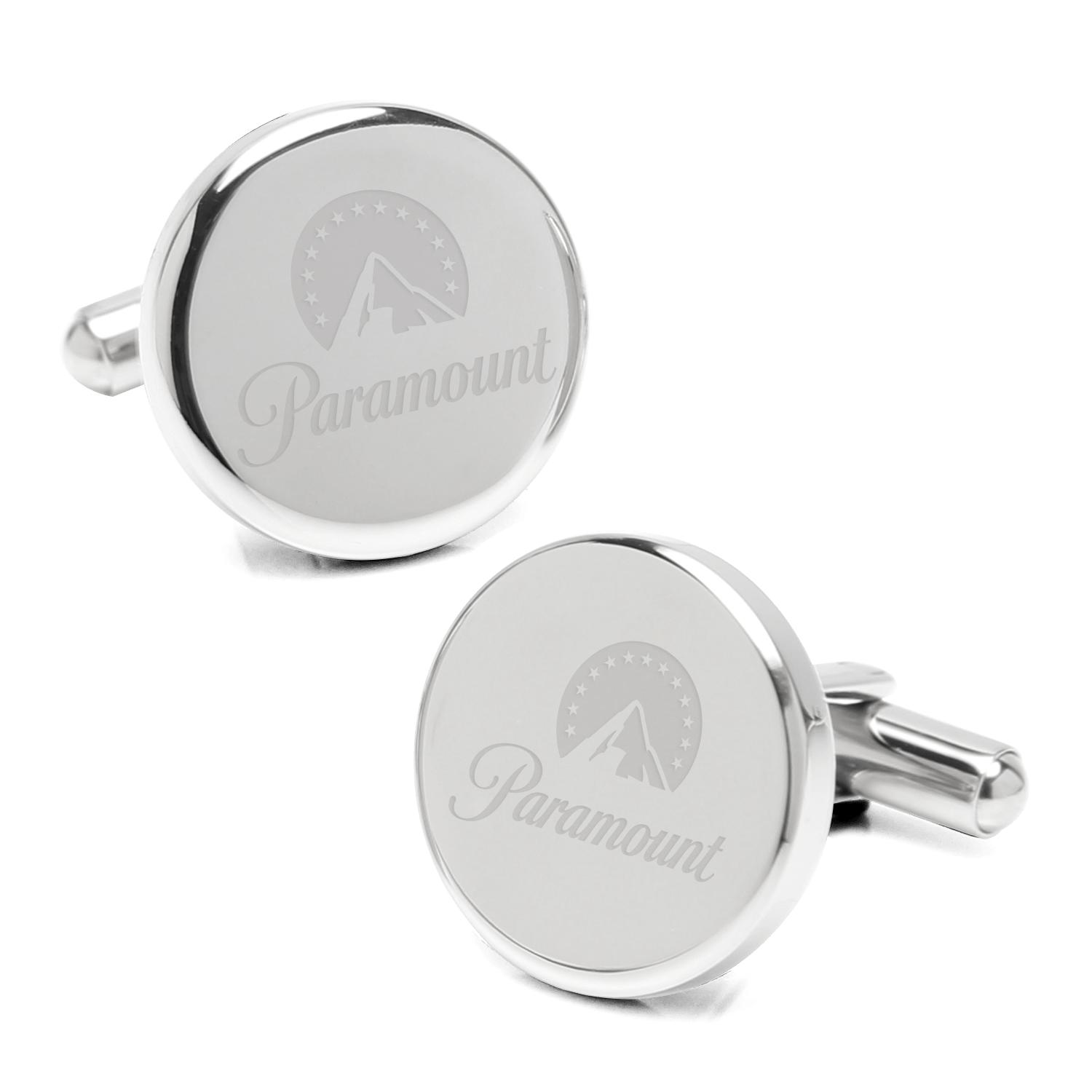 Paramount Logo Gravierter Edelstahl Manschettenknöpfe – Paramount Shop