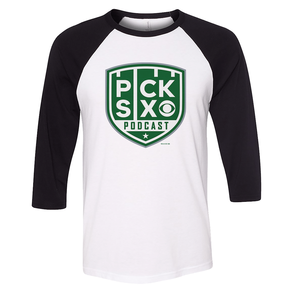 Pick Six Logo T-shirt de baseball à manches 3/4 – Paramount Shop