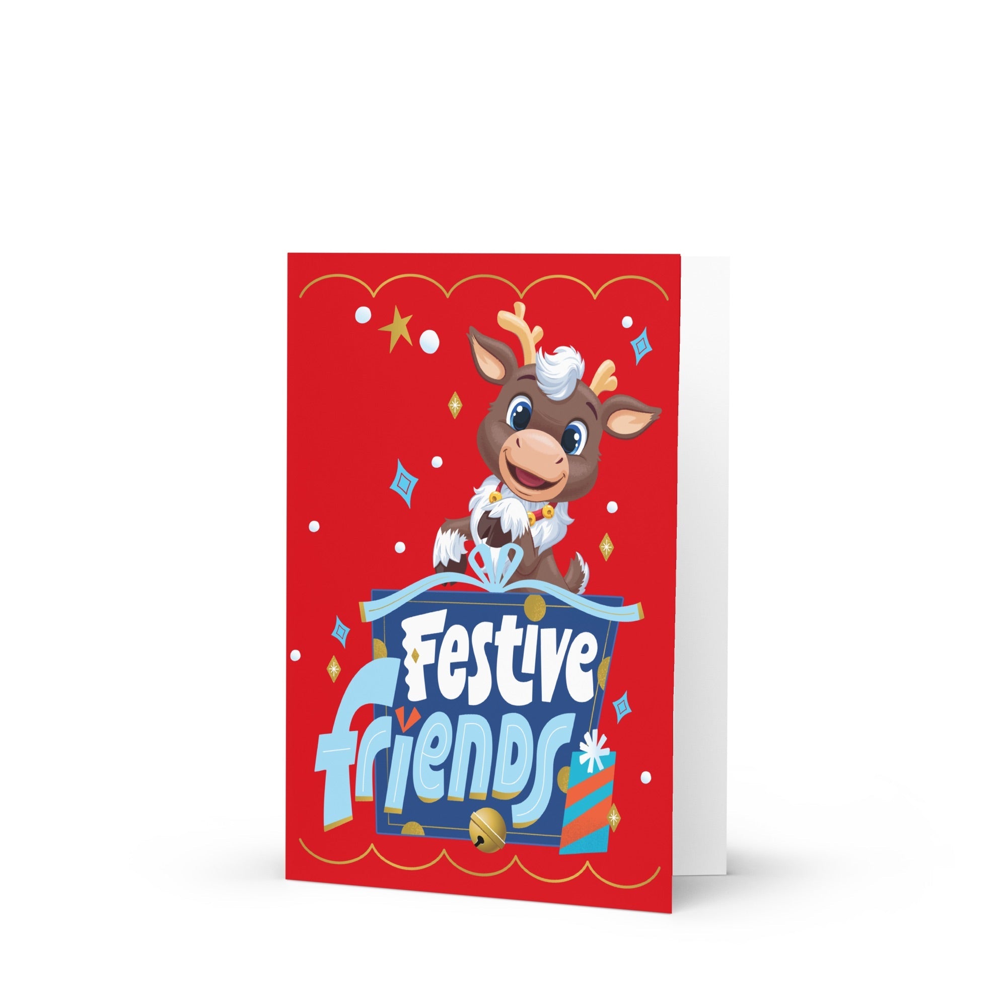 Reindeer in Here Festive Friends Holiday Card – Paramount Shop