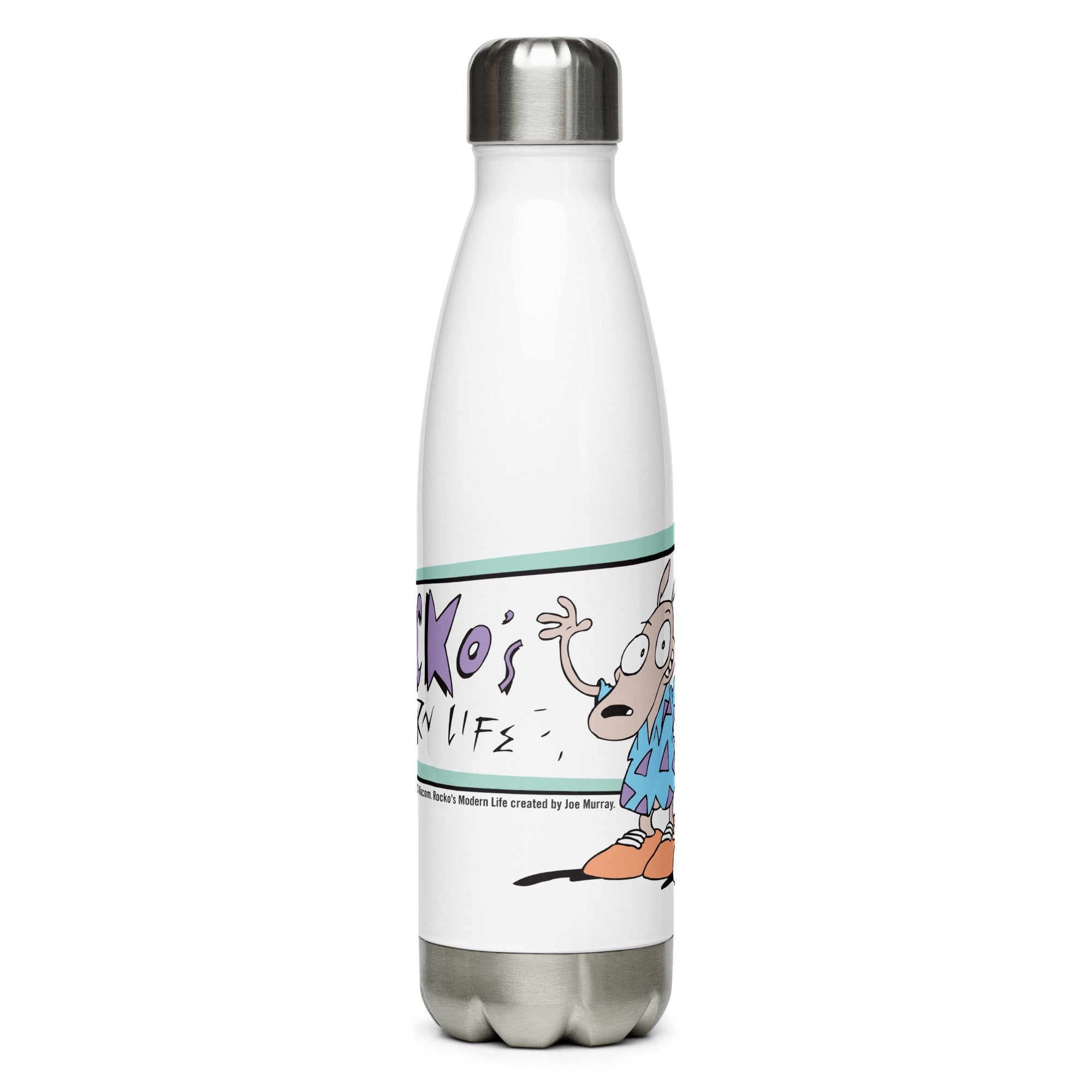 Rocko's Modern Life Logo 17oz Stainless Steel Water Bottle – Paramount Shop
