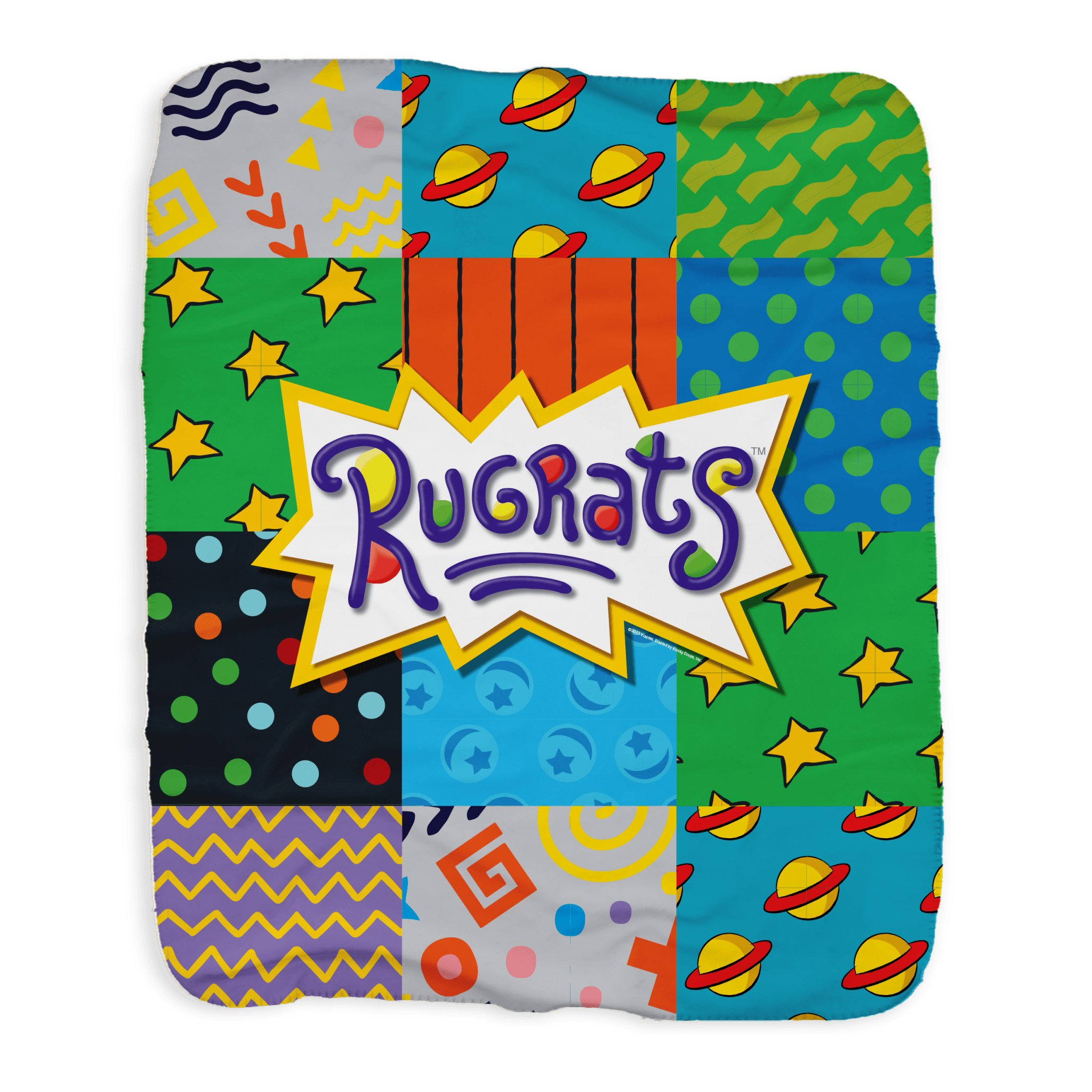 Rugrats Pattern Grey Sherpa Blanket – Paramount Shop