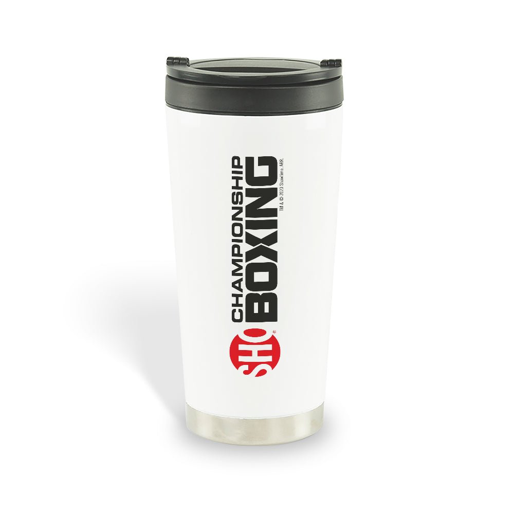 SHO Championship Boxing Logo 16 oz Stainless Steel Thermal Travel Mug ...