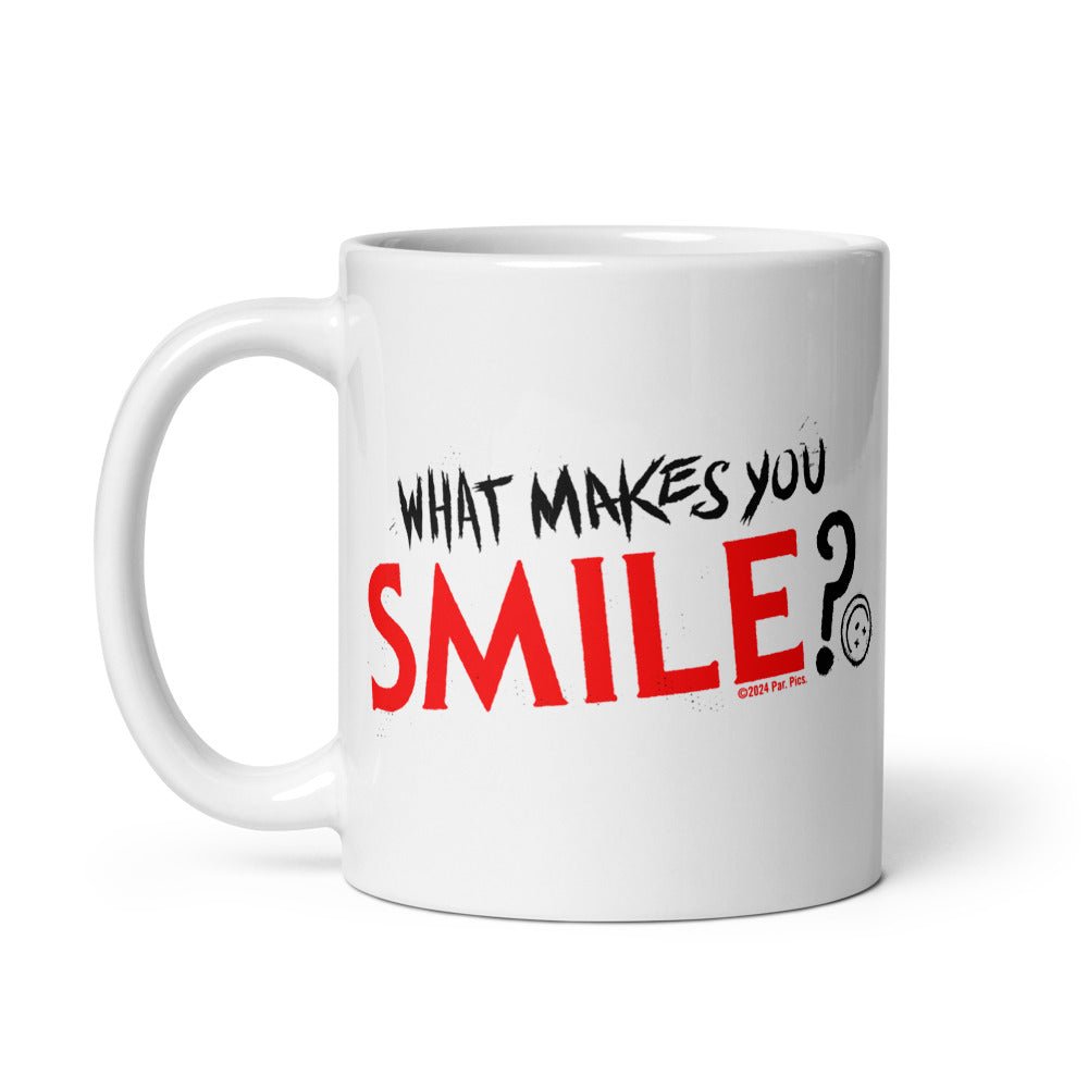 Smile What Makes You Smile? Mug – Paramount Shop