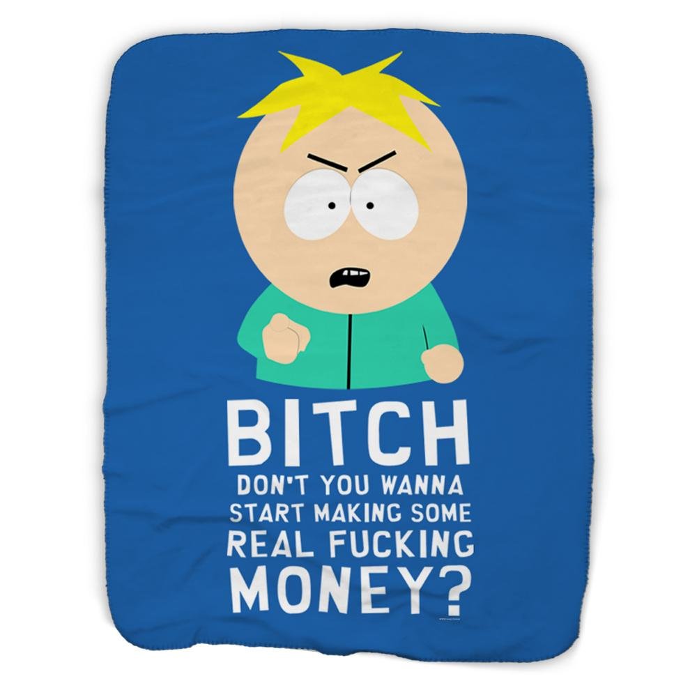 South Park Butters Make Real Money Manta Sherpa – Paramount Shop