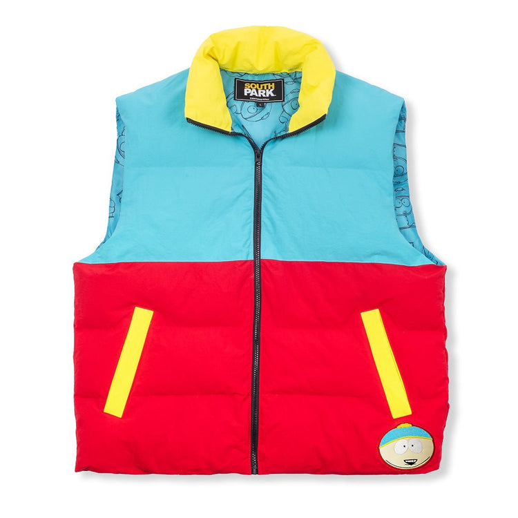 South Park Cartman Colorblock Puffer Vest – Paramount Shop