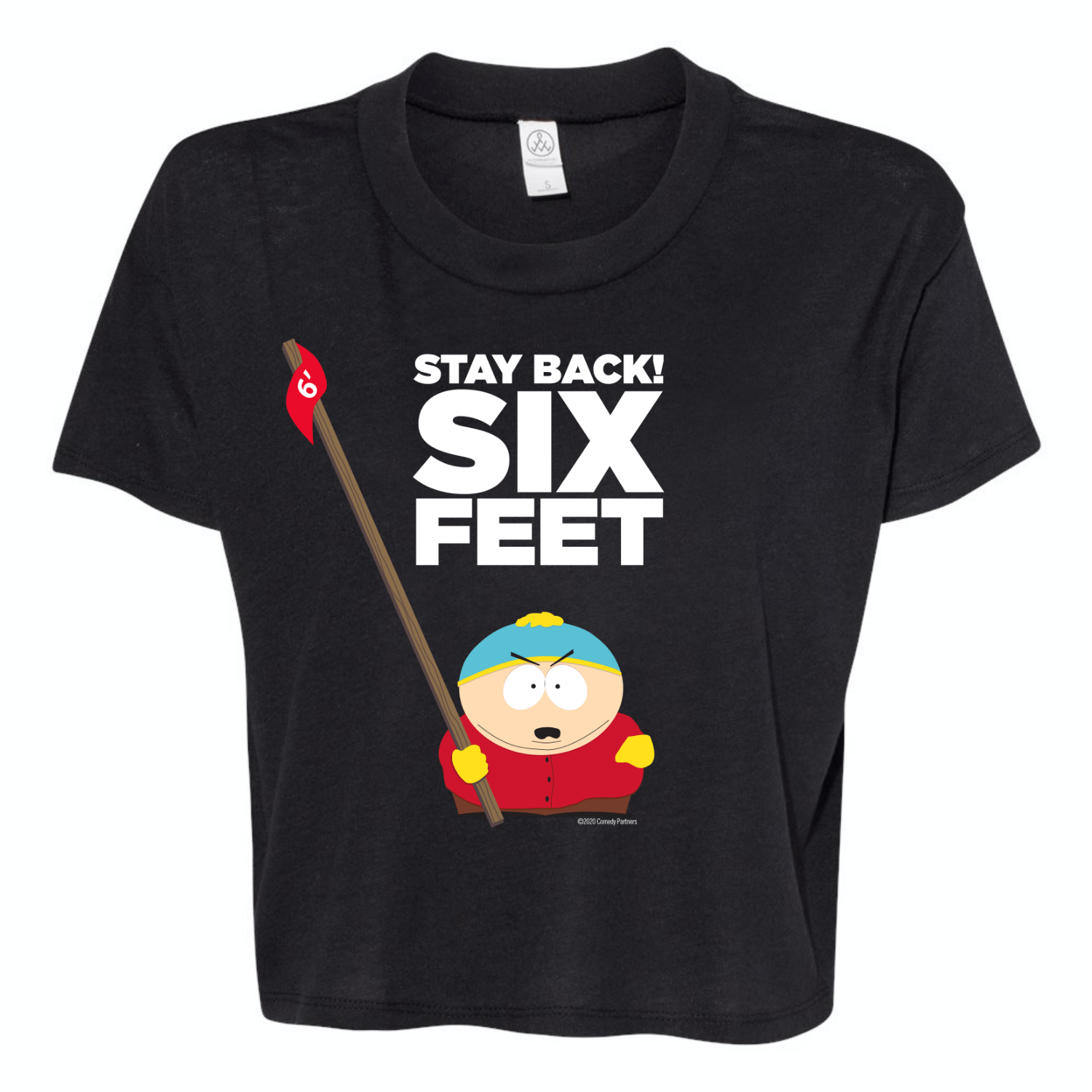 South Park Cartman Bleibt Zur ck DamenJersey Crop T Shirt Von Cartman South Park Cartman Bleibt Zur ck DamenJersey Crop T Shirt Von Cartman