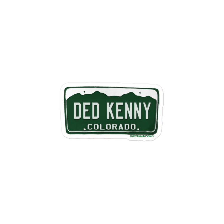South Park Ded Kenny License Plate Die Cut Sticker – Paramount Shop