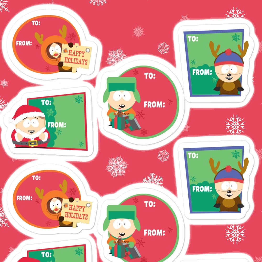 South Park Holiday Gift Label Sticker Sheet – Paramount Shop