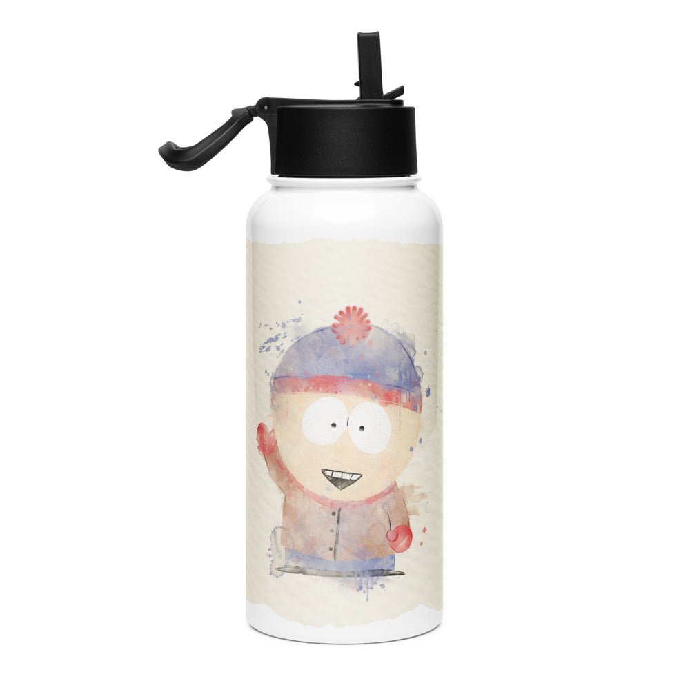 South Park Stainless Steel Water Bottle with a Straw Lid Stan Watercol ...