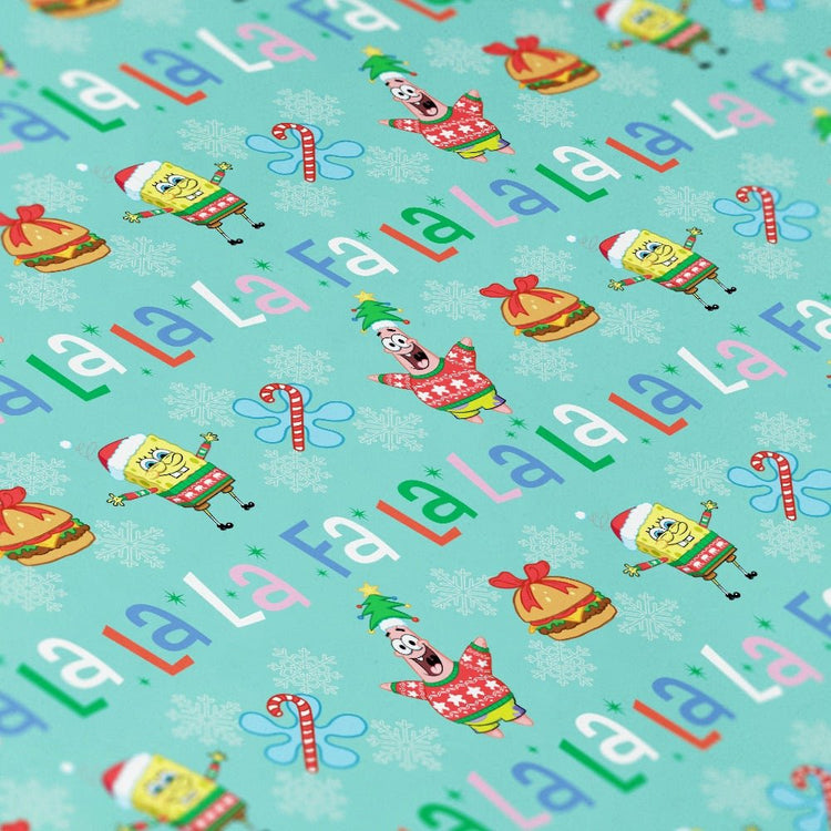 SpongeBob Fa La La Holiday Wrapping Paper – Paramount Shop