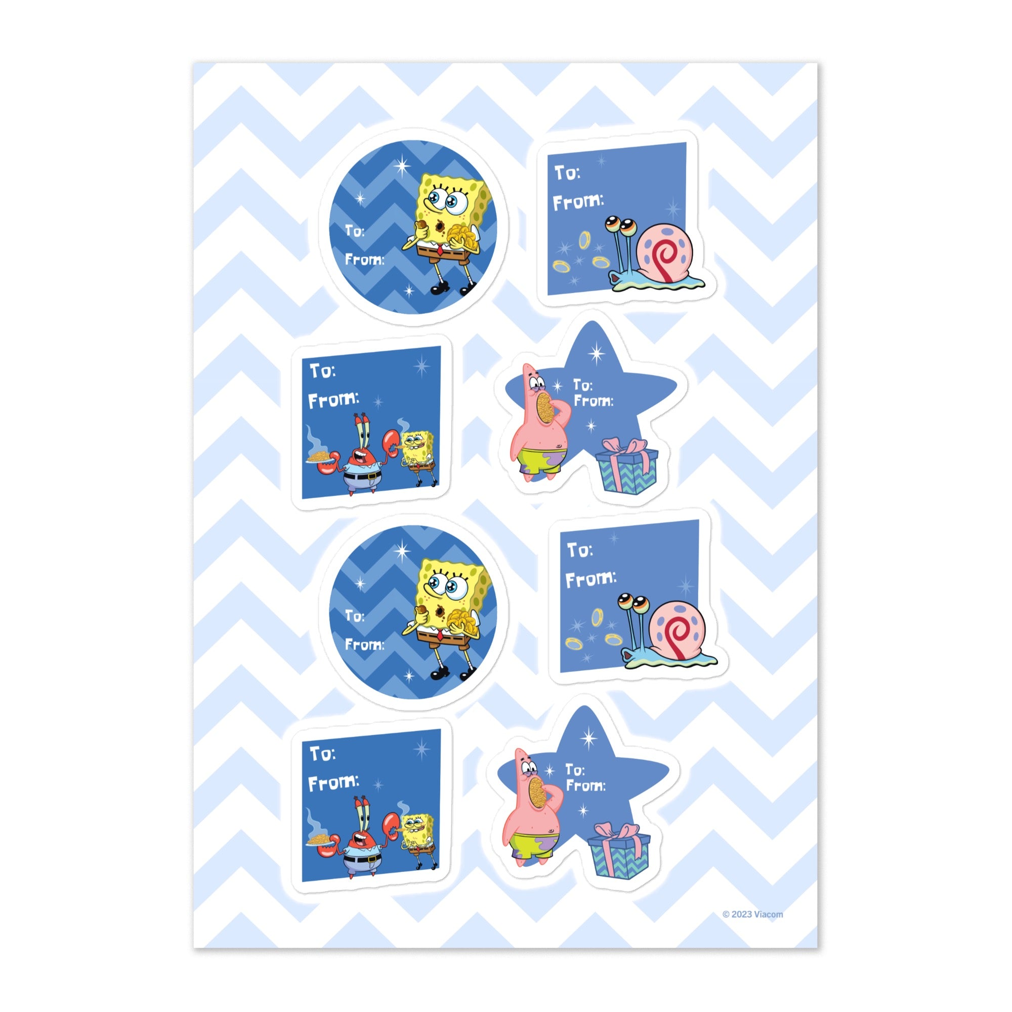 SpongeBob Hanukkah Etikett Aufkleber Blatt – Paramount Shop