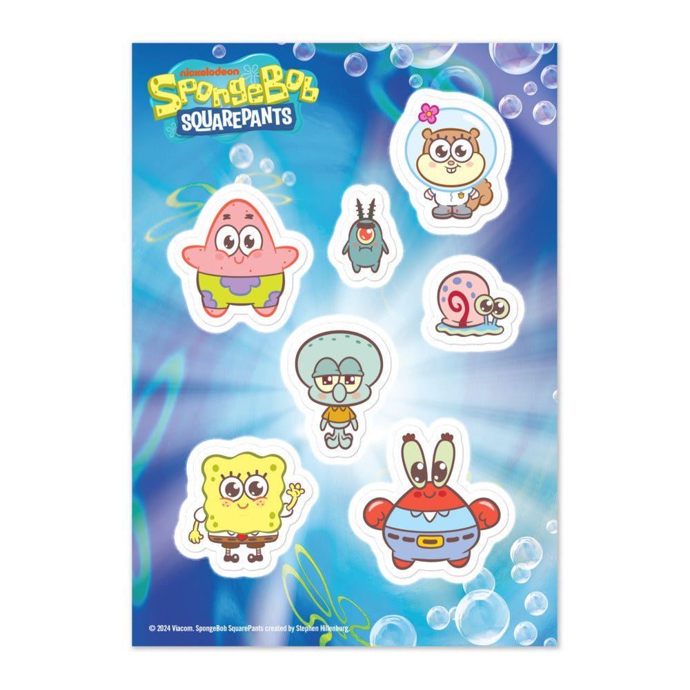 SpongeBob SquarePants AdoraBob Gang Sticker Sheet – Paramount Shop
